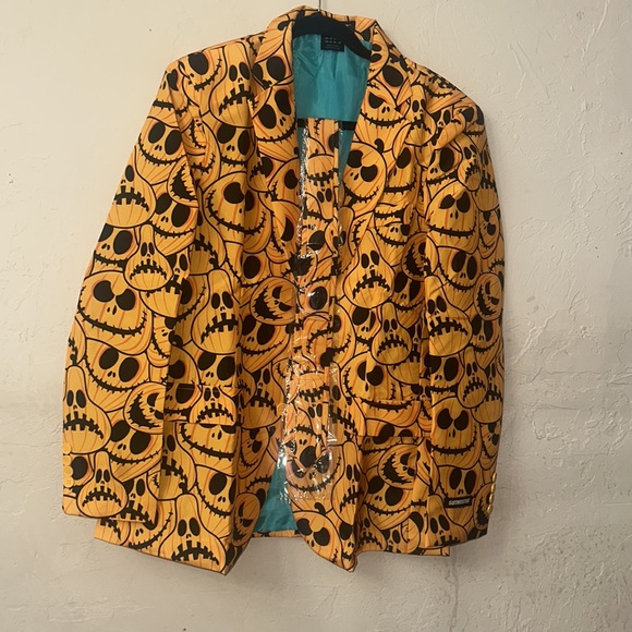 Zumiez | Shirts | New Halloween Pumpkin Blazer With Tie | Poshmark